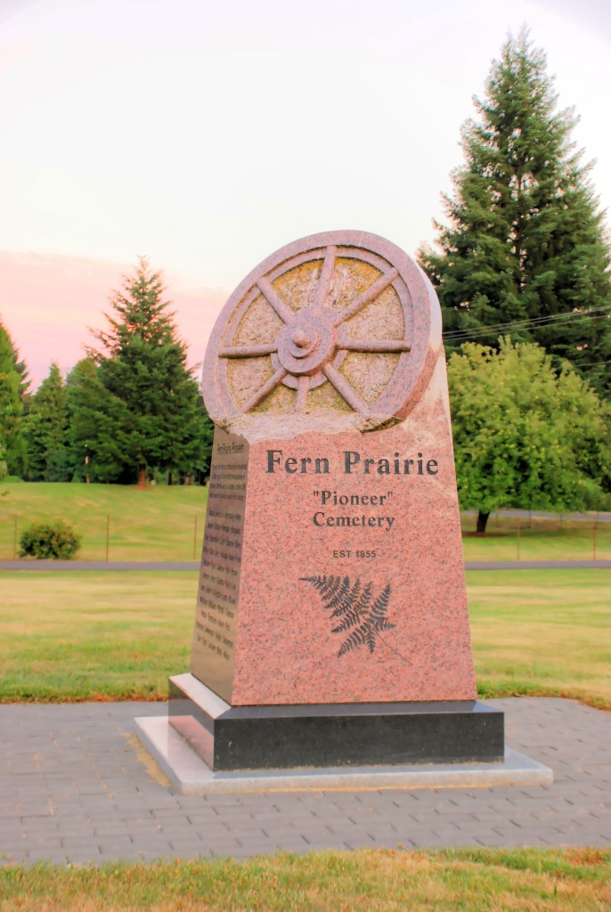 Monument - Fern Prairie Cemetery
